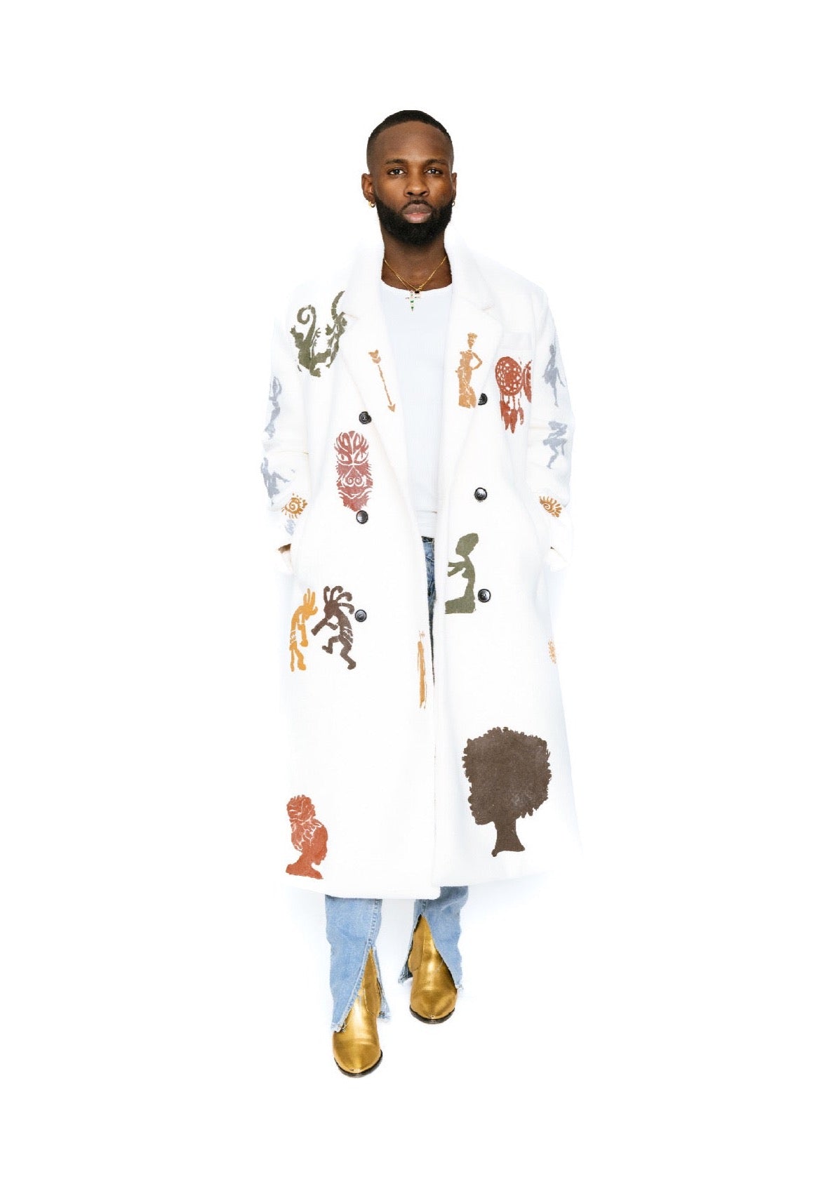 RICHIE ONE OF ONE HAND PAINTED CULTURAL COAT { EXCLUSIVE FOR SPRING ...