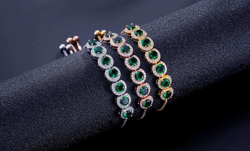 Ruby Green Tennis Bracelet – Richeé NYC